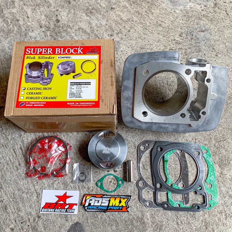 Jual Blok CRF 150 BRT 72 74 76 78 New Megapro Verza CRF 150L Casting Block | Shopee Indonesia