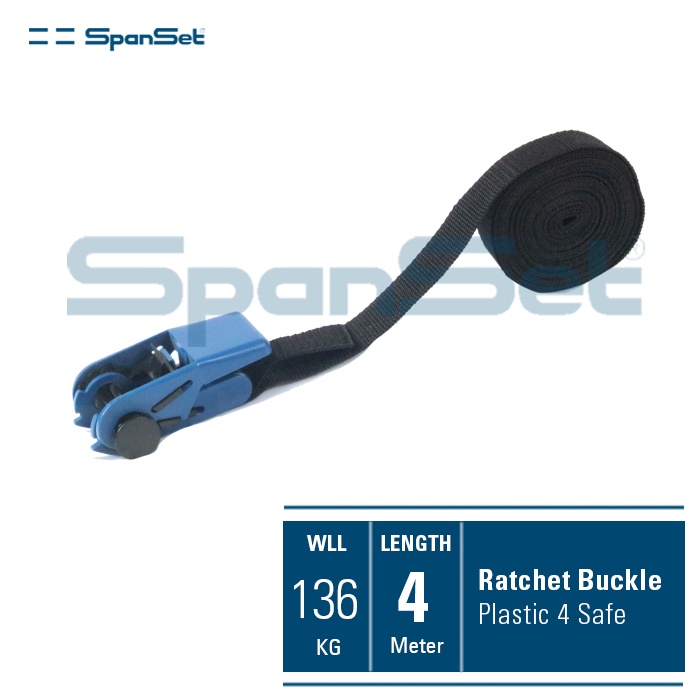 Jual 4Safe Ratchet Buckle Plastic Kapasitas Ikat 136kg - 4 Meter ...