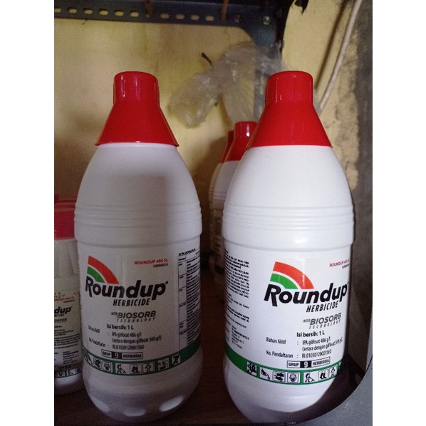 Jual Roundup 486SL 1L obat herbisida/Obat racun rumput mati sampai akar ...