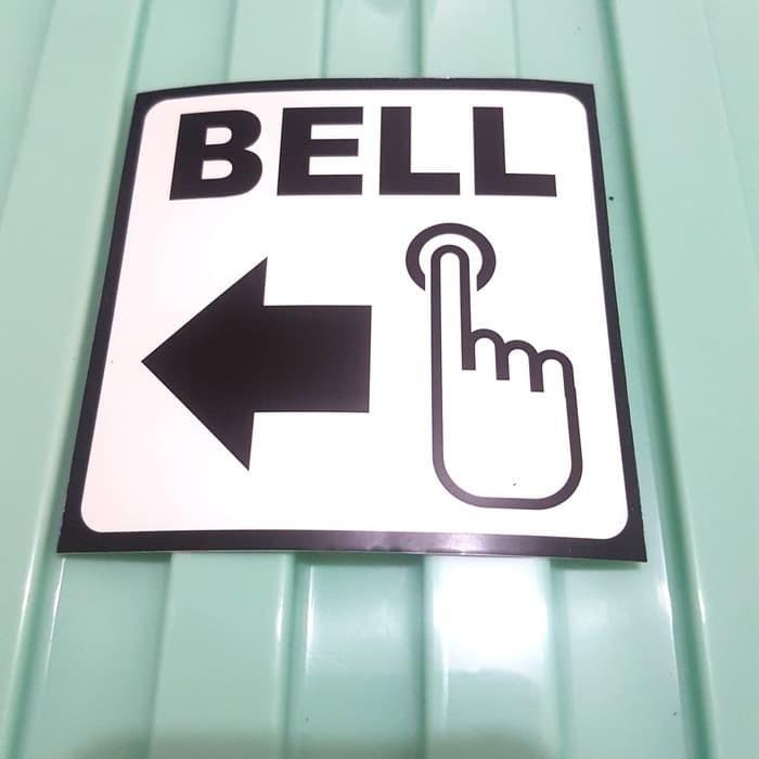 Jual SIGN STICKER BELL UKURAN 10X10CM K3 RAMBU BELL | Shopee Indonesia