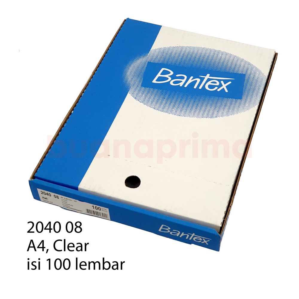 Jual Sheet Protector Bantex A4 2040 Clear isi 100 Lembar Plastik Pelindung Kertas Ordner PP ...