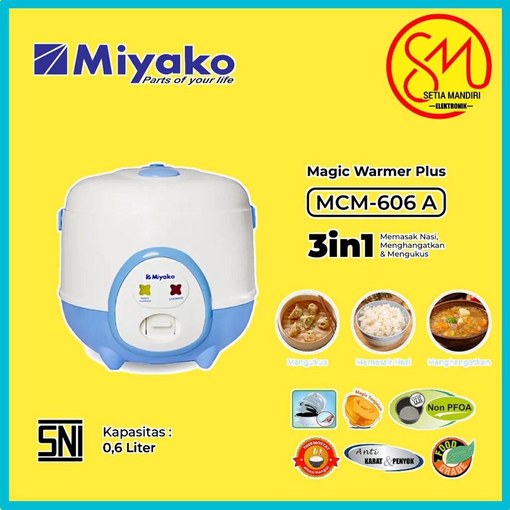 Jual MIYAKO MCM606A PUTIH BIRU MCM 18BHB 508 SBC 509 528 612 638 Rice ...