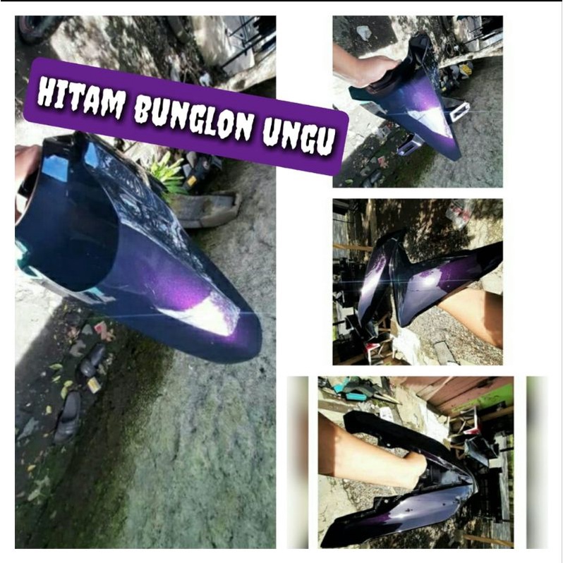 Jual Cat Motor Hitam Bunglon Ungu Cat Bunglon Hitam Warna Ungu 240 ML ...