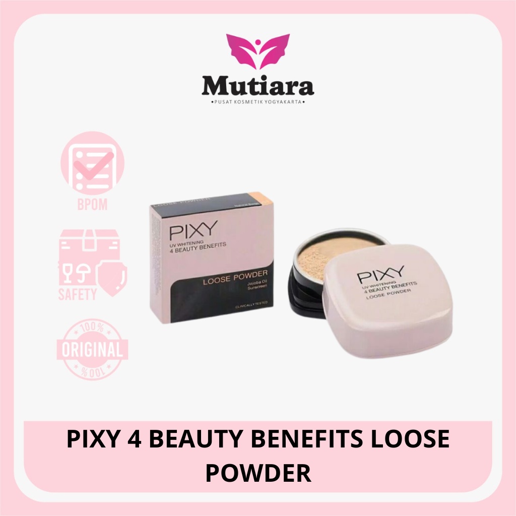 Jual PIXY 4 BB LOOSE POWDER UV WHITE 4 BEAUTY BENEFIT | Shopee Indonesia