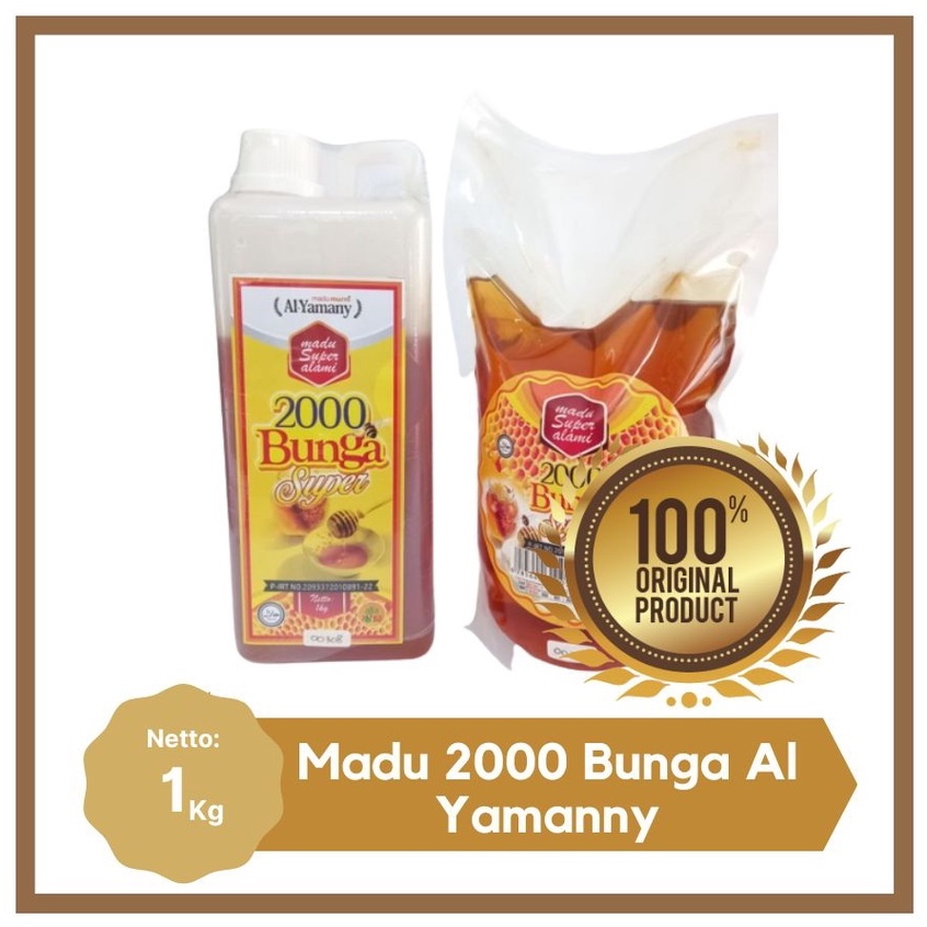 Jual MADU ASLI 2000 BUNGA MADU MURNI AL YAMANY 2000 BUNGA SUPER 1 KG ...