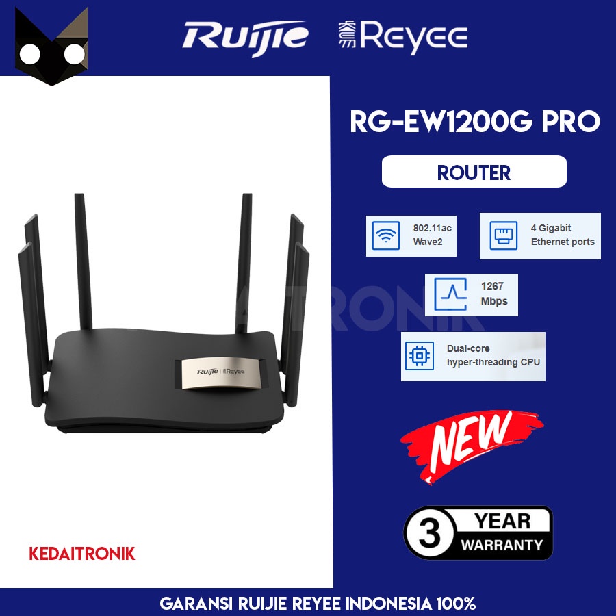 Jual Router Ruijie Reyee RG EW1200G PRO 1300M Dualband Gigabit MUMIMO ...