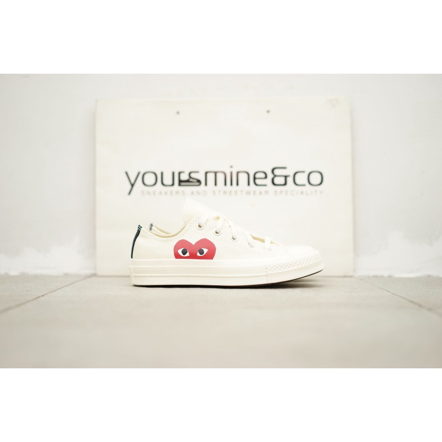 Jual Converse 70 70s x CDG Comme Des Garcons Play Ox Low White | Shopee ...