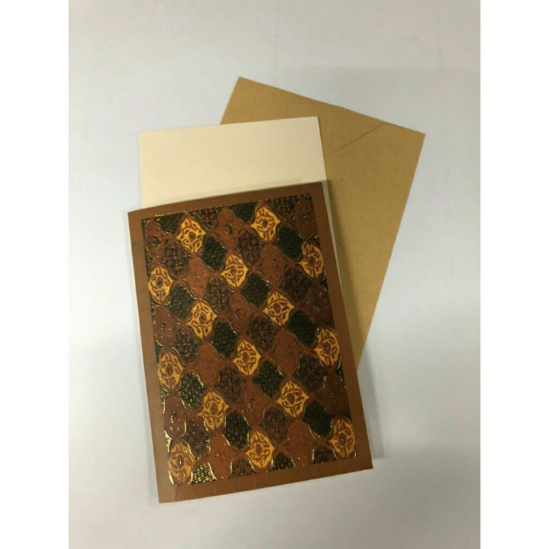 Jual Blank Card Batik / Kartu Ucapan Motif Batik - B2204 | Shopee Indonesia