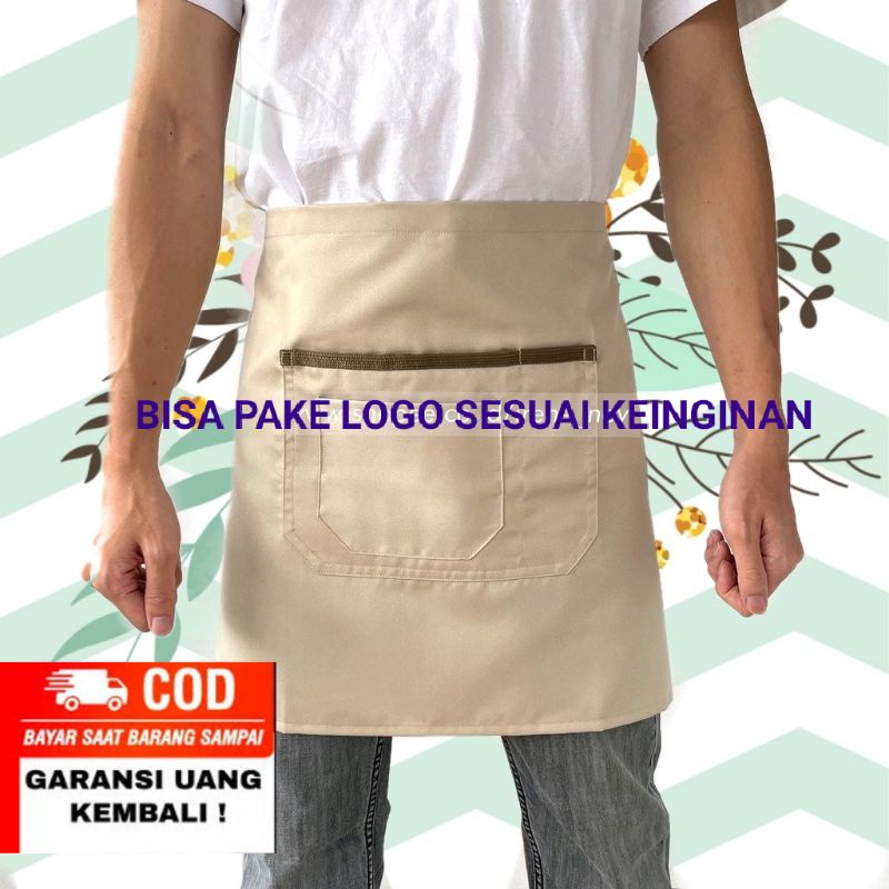 Jual Celemek Pinggang Catton drill (BISA COSTUM LOGO+NAMA) | Shopee ...