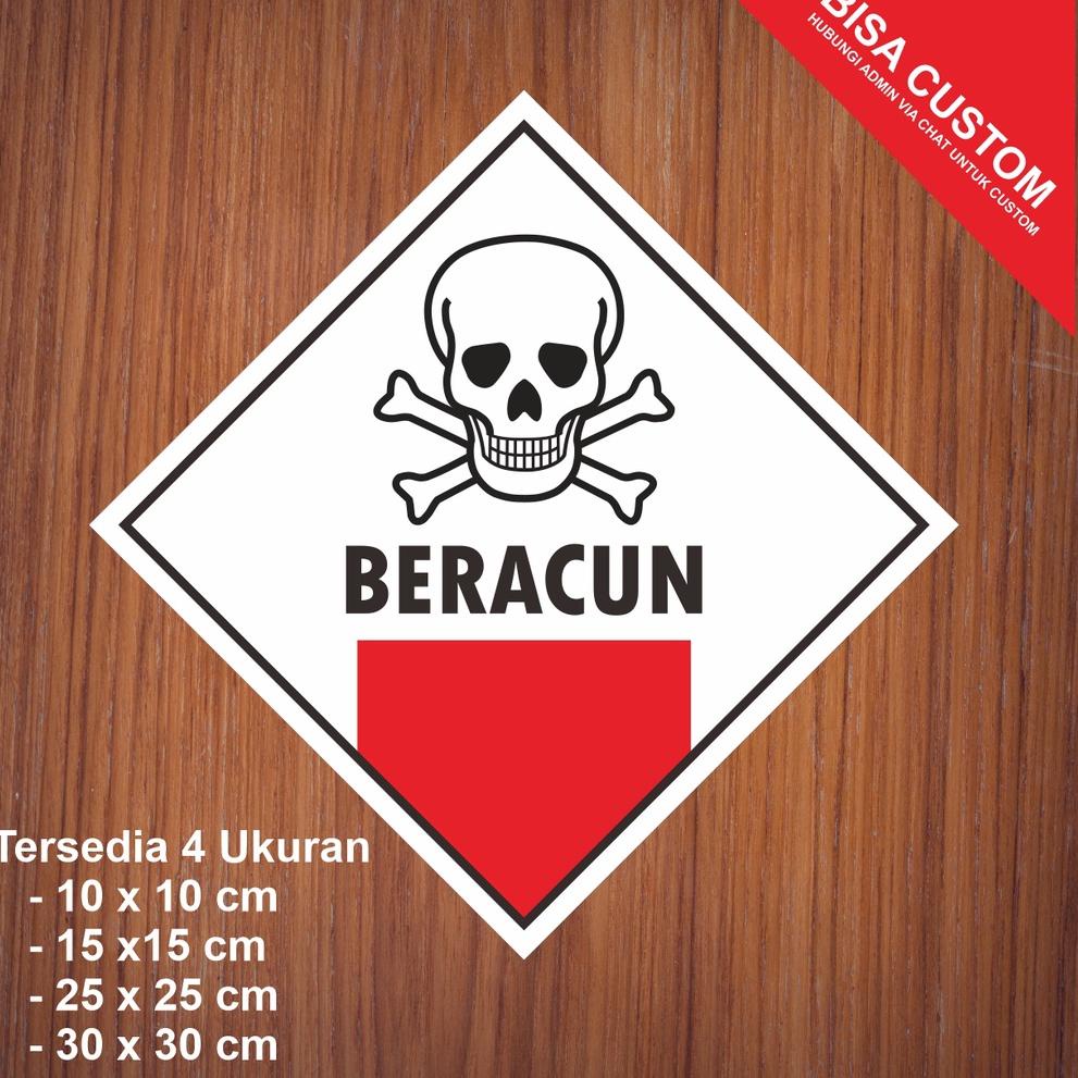 Jual STOCK TERBATAS Sticker Label Tanda Simbol Limbah B3 Stiker Bahan ...