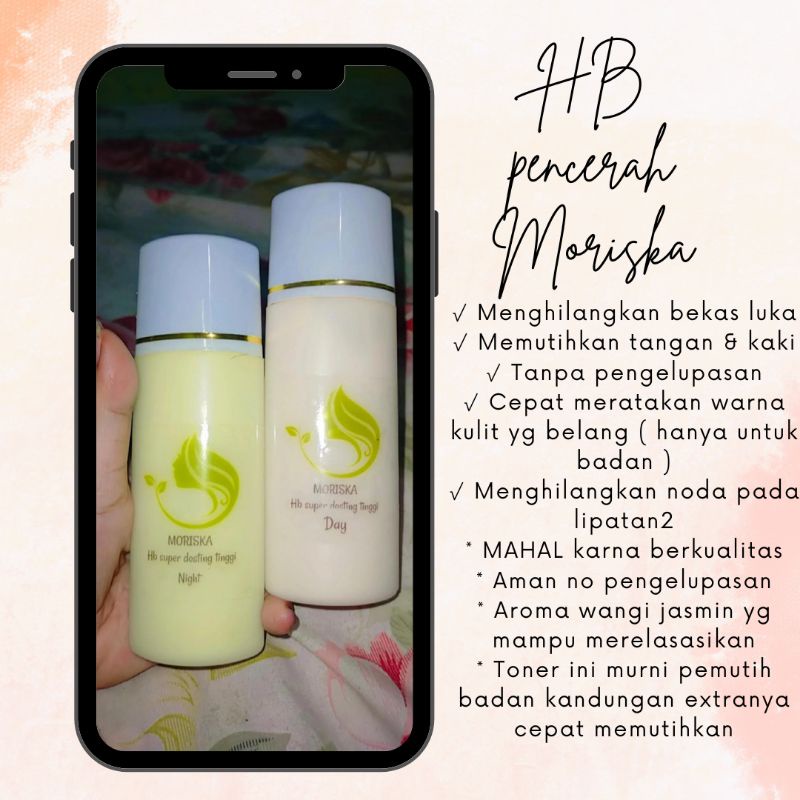 Jual Hb Moriska dosting tinggi(cerah dalam 2 Minggu) | Shopee Indonesia