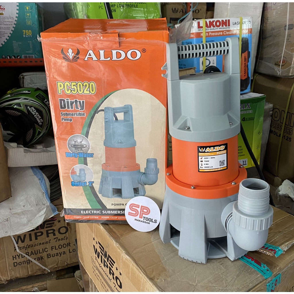 Jual MESIN POMPA CELUP AIR KOTOR 2" 20.000L/H 9 METER ALDO PC 5020 PC5020 | Shopee Indonesia