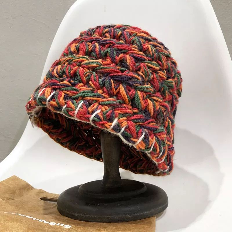 Jual Topi rajut emily topi bucket topi unik bucket hat premium topi ...