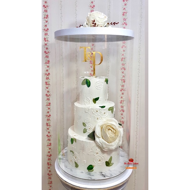 Jual D30 Cm x T70 Cm Cake Box Kotak Kue Tart Wedding Ultah Bulat Cake ...
