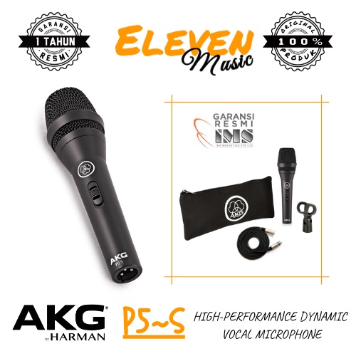 Jual AKG P5S High-Performance Dynamic Vocal Microphone with On/Off ...