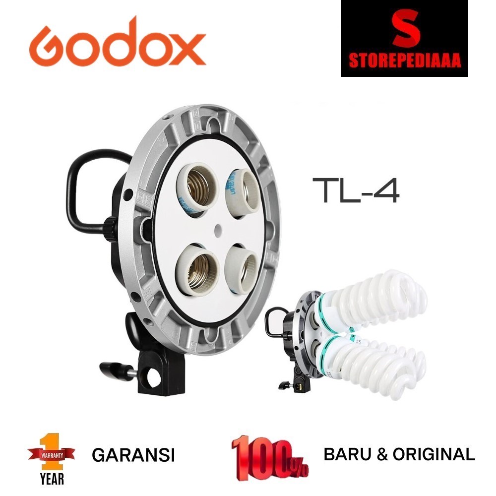 Jual Godox TL4 Four Lamp Holder Trichromatic with Umbrella Hole TL-4 | Shopee Indonesia