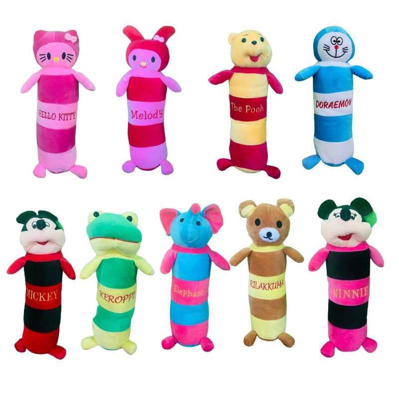 Jual Boneka guling karakter 60cm, Doraemon, hello Kitty,mellody,gajah ...