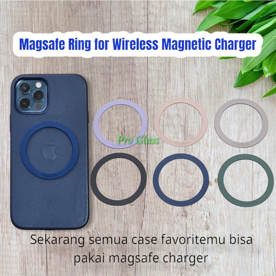 Jual Magnetic MagSafe Wireless Ring Adapter Sticker with 3M adhesive ...
