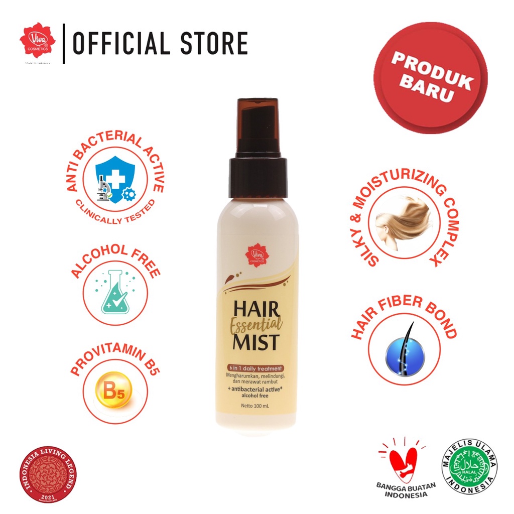 Jual Viva Hair Essential Mist - 100 ml (with Pro Vit B5, Silky ...
