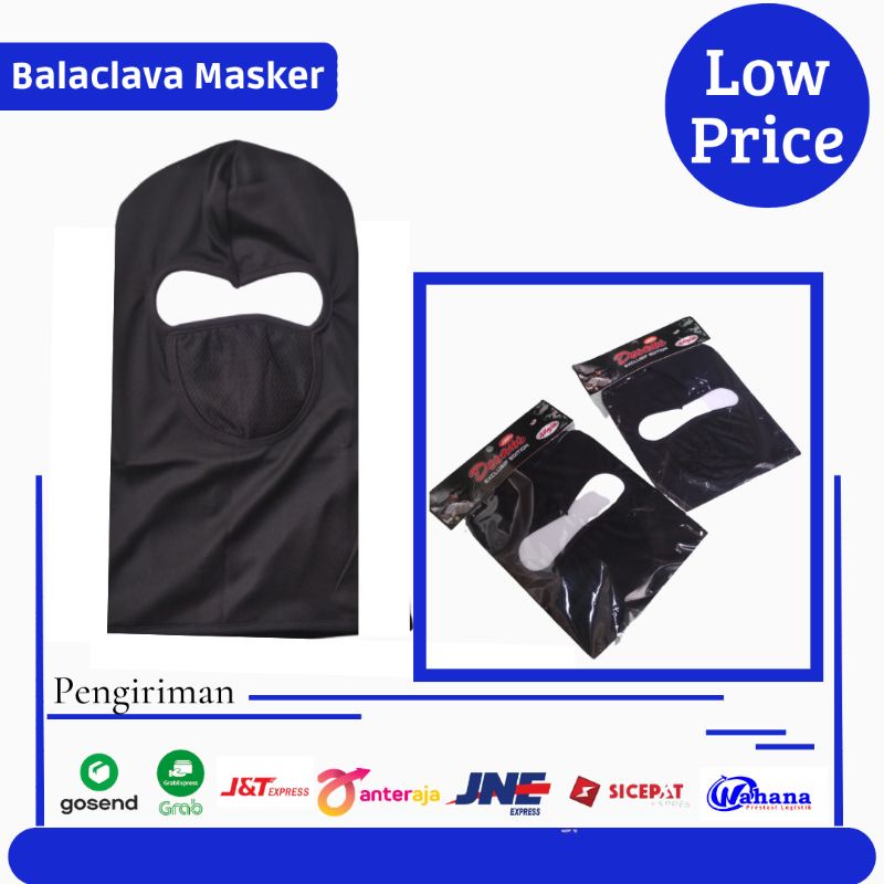 Jual Balaclava Ninja Hitam Polos Masker Topeng Sarung Penutup Kepala ...