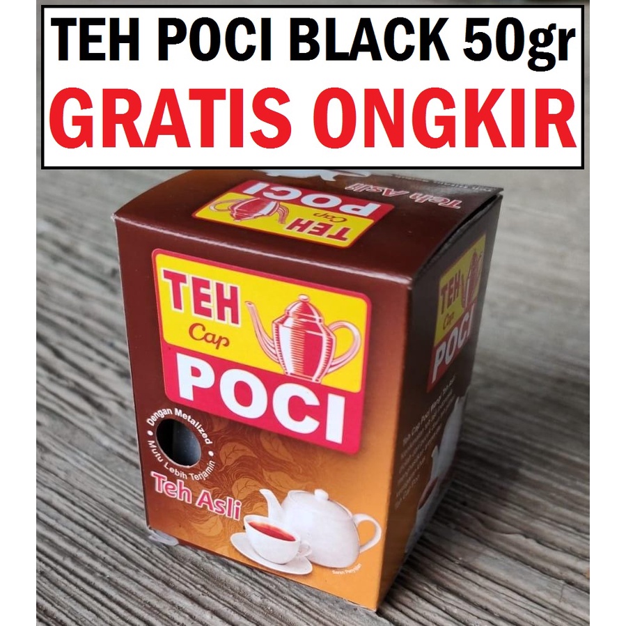 Jual tpo- teh poci black 50gr PCS teh tubruk poci hitam 50 gr | Shopee ...