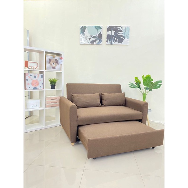 Jual LAGUNA SLEEPER SOFA COKLAT | Shopee Indonesia