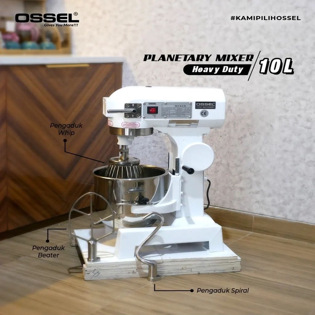 Jual OSSEL Mixer Planetary 10Liter Mixer Adonan Kue Adonan Donat Mixer ...