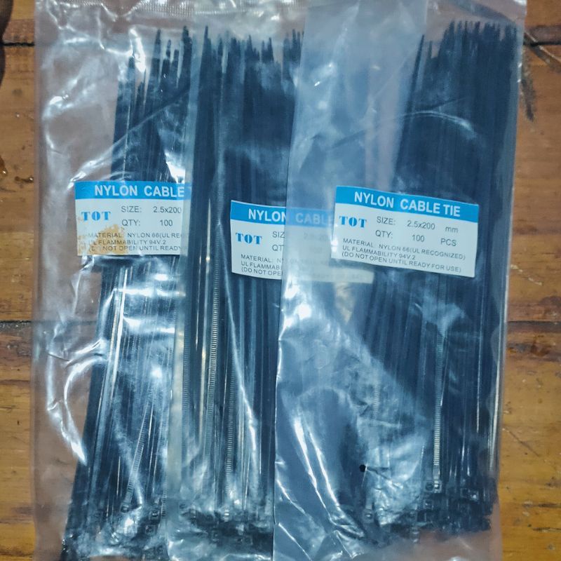 Jual Kabel Tis Hitam kabel ties 1 pack (isi 100 pcs) | Shopee Indonesia