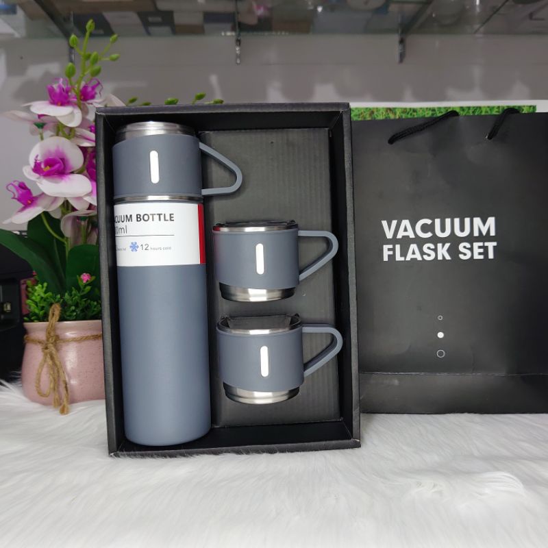 Jual Termos Vacuum Flask Set Botol Minum Cangkir Premium | Shopee Indonesia
