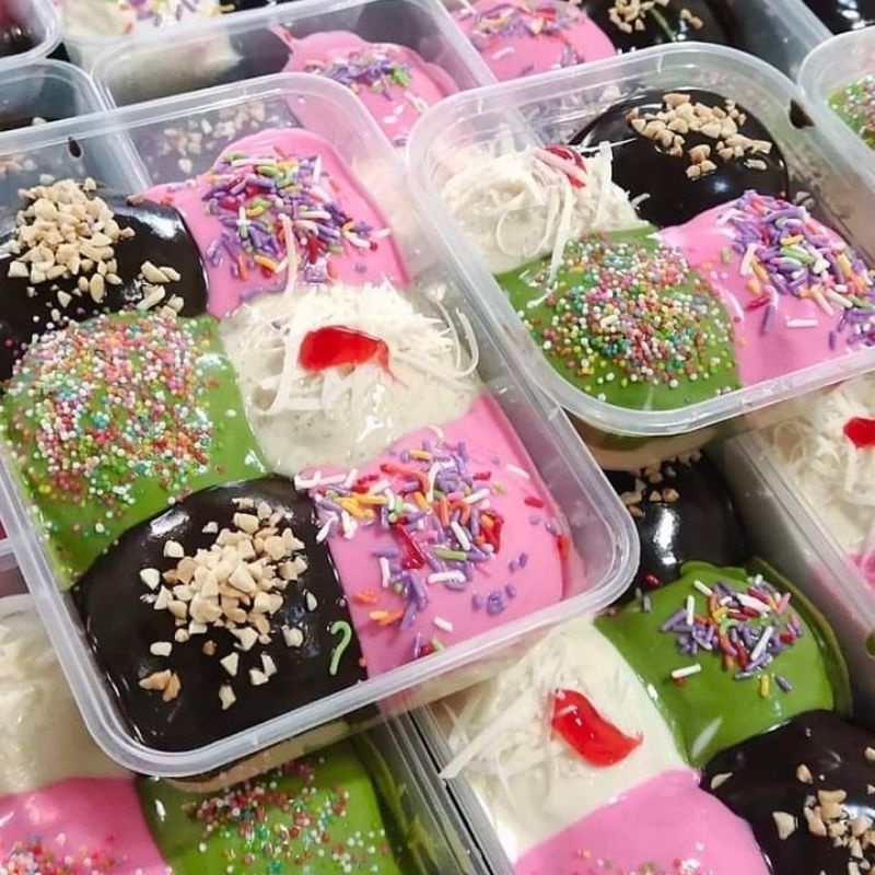 Jual Donat Berendam/Donat Kukus Lumer/Donat Viral/Dessert Box/Cake ...