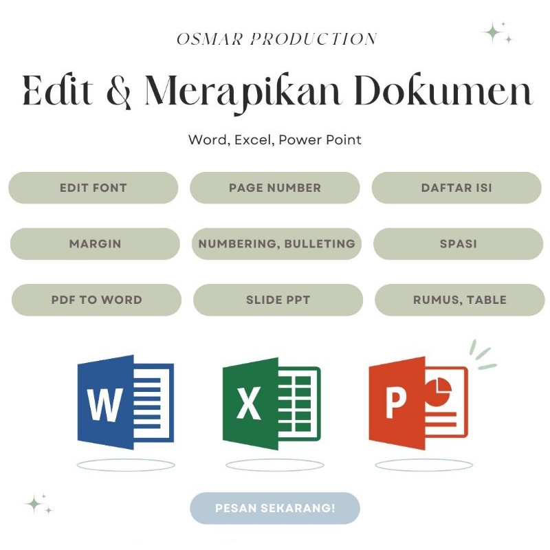 Jual Jasa edit merapikan dokumen, word | Shopee Indonesia