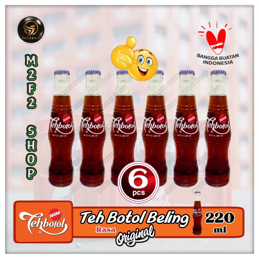 Jual Teh Botol Sosro Beling Kaca - 220 ml (Kemasan 6 Pcs) | Shopee ...