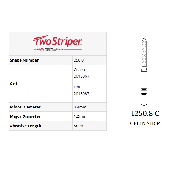 Jual PREMIER - BUR TWO STRIPER DIAMOND COARSE 2 (GREEN STRIP) | Shopee ...