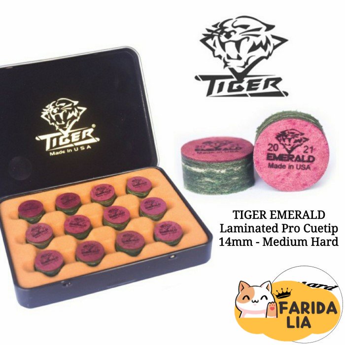 Jual Master Tip Billiard Tiger Emerald | Cue Tip | Mastertip Billiar ...