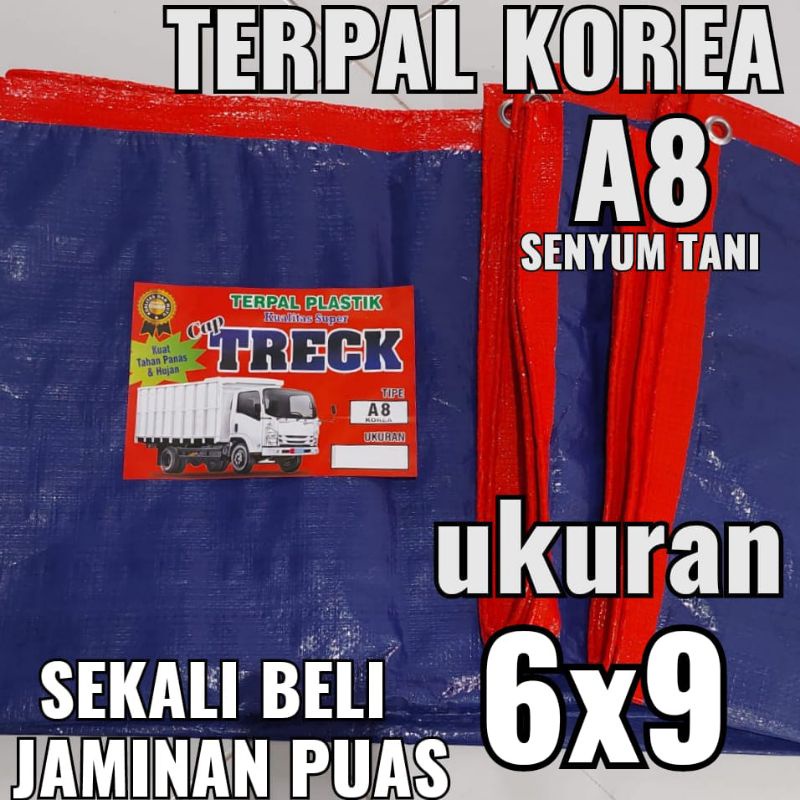 Jual TERPAL PLASTIK A8 ukuran 6x9 meter merk TRECK | Shopee Indonesia