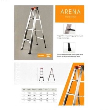 Jual TANGGA ALUMINIUM FORTUNA ARENA AT 150 (TEBAL) 150CM 1,5M TANGGA ...