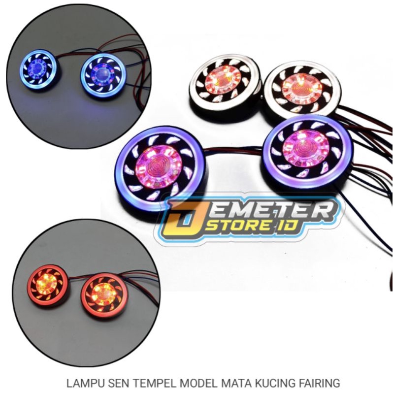 Jual Lampu Sen Tempel Model Projie Mata Kucing Senja Fairing New CB ...