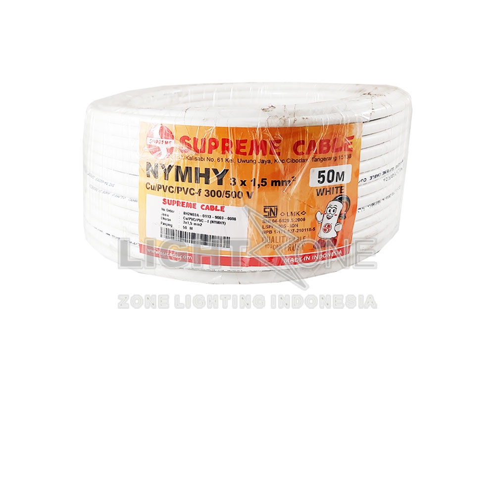 Jual Kabel Supreme Serabut NYMHY / NYYHY 3x1.5 3 x 1.5 50M ( ROLL ) | Shopee Indonesia