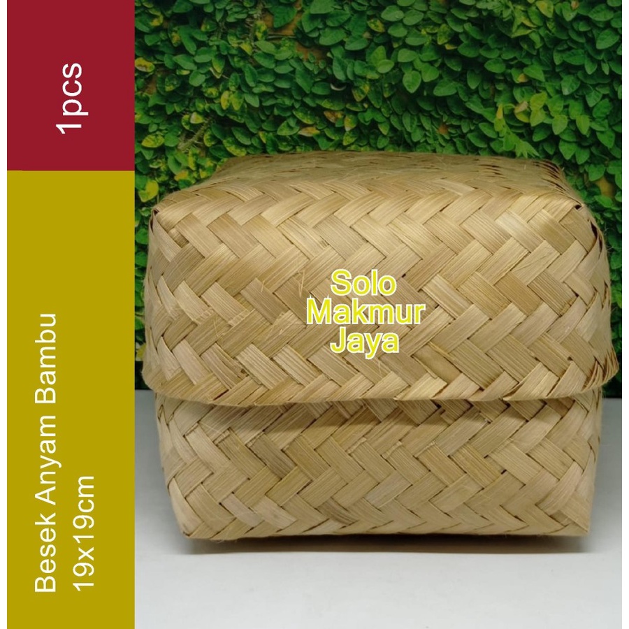Jual Besek Bambu Sepasang / Pipiti Besek Anyaman Bambu Kotak Nasi Bambu ...