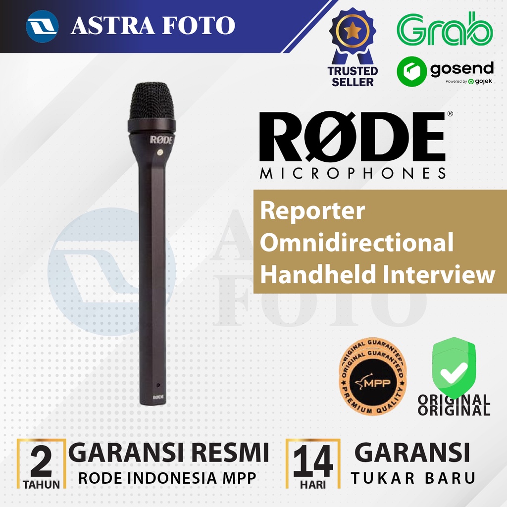 Jual Rode Reporter Omnidirectional Handheld Interview Microphone ...