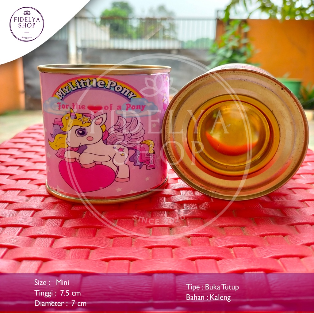 Jual Celengan Kaleng Mini Buka Tutup Little Pony | Shopee Indonesia