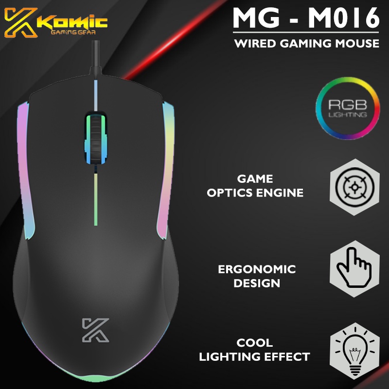 Jual Mouse Gaming/ Gaming Mouse Terlaris KOMIC MG-M016 | Shopee Indonesia