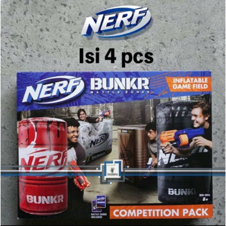 Jual Nerf BUNKR Competition Pack isi 4 Inflatable Barrier Bunker Balon ...