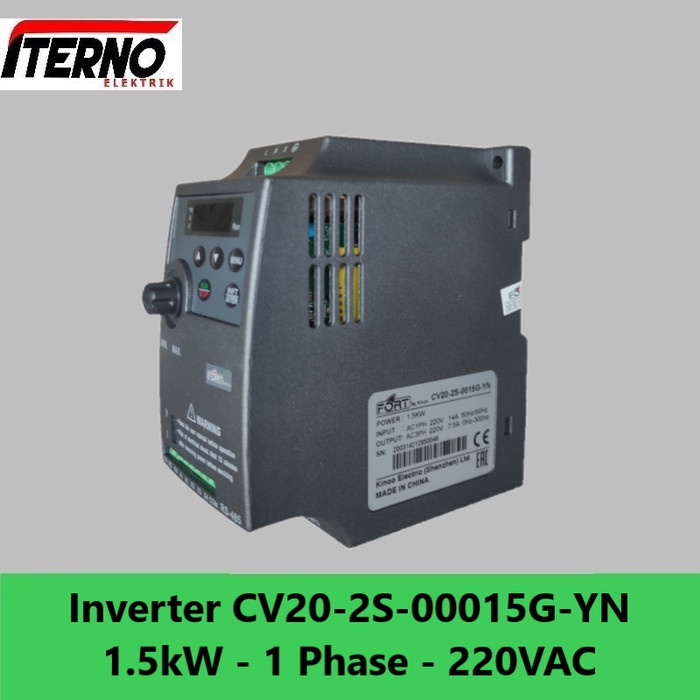 Jual floory.shop - Inverter 1.5kW 1P CV20-2S-0015G Fort by Kinco ...