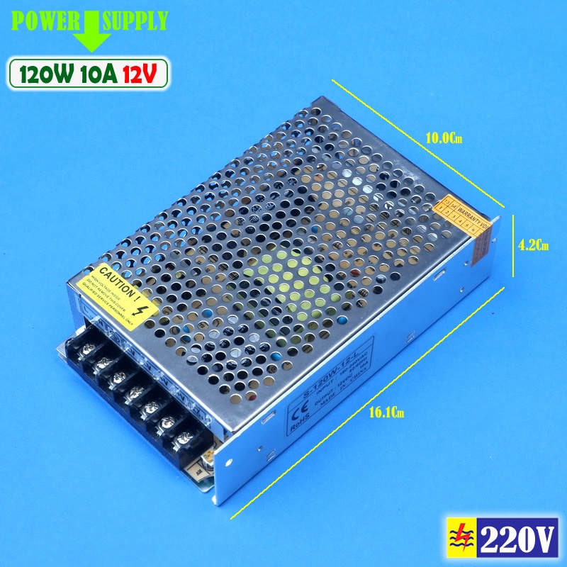 Jual GENERAL 120W PSU 120 Watt 12V 10A DC Power Supply CCTV Neon Box ...