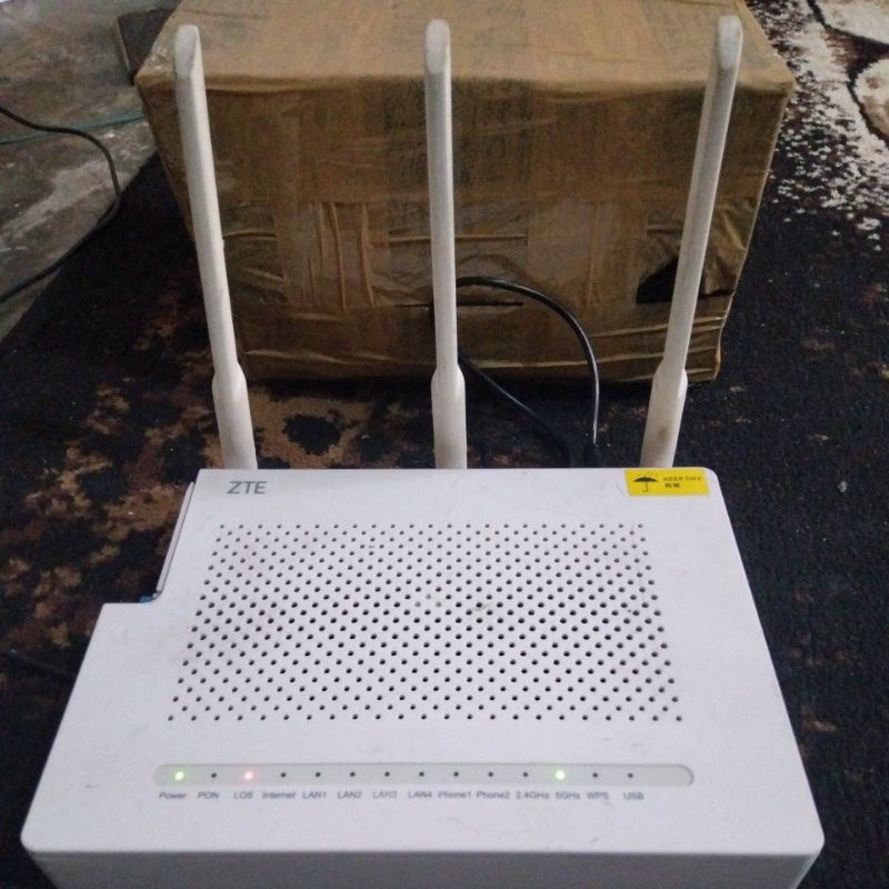 Jual gpon ont ZXHN F670 premium antena 3 + adaftor | Shopee Indonesia