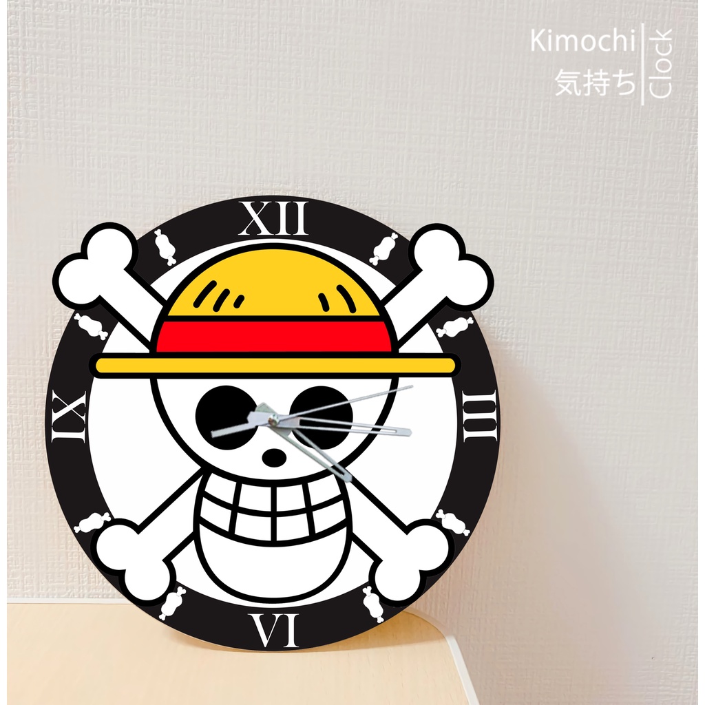 Jual JAM DINDING CUSTOM ONE PIECE MONKEY D LUFFY NIKU Hiasan Dinding ...