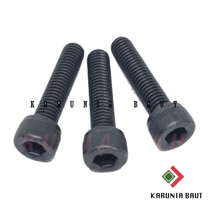 Jual BAUT L BAJA HITAM M10 GRADE 12.9 DRAT 10 MM PITCH 1.50 KUNCI L HEX 8 MM | Shopee Indonesia
