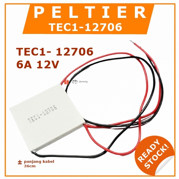 Jual TEC1-12706 12706 TEC Thermoelectric Cooler Peltier 12V Elemen ...