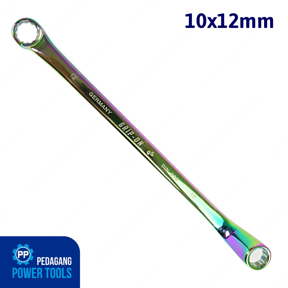 Jual GRIP ON KUNCI RING 10 X 12 MM TITANIUM ALAT BUKA BAUT MUR WRENCH ...